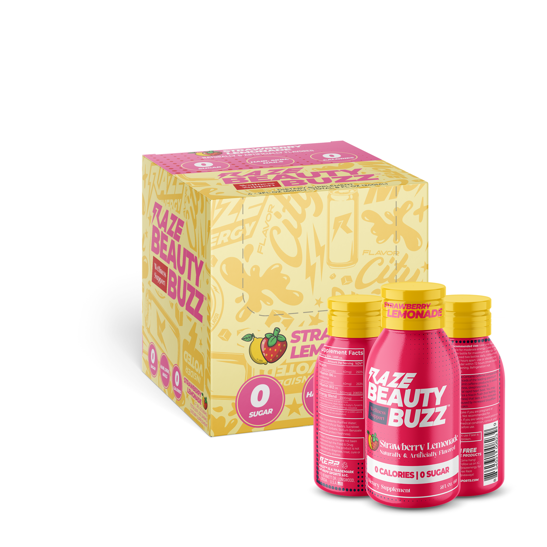 RAZE BEAUTY SHOTS - 4 PER BOX – Big E Nutrition